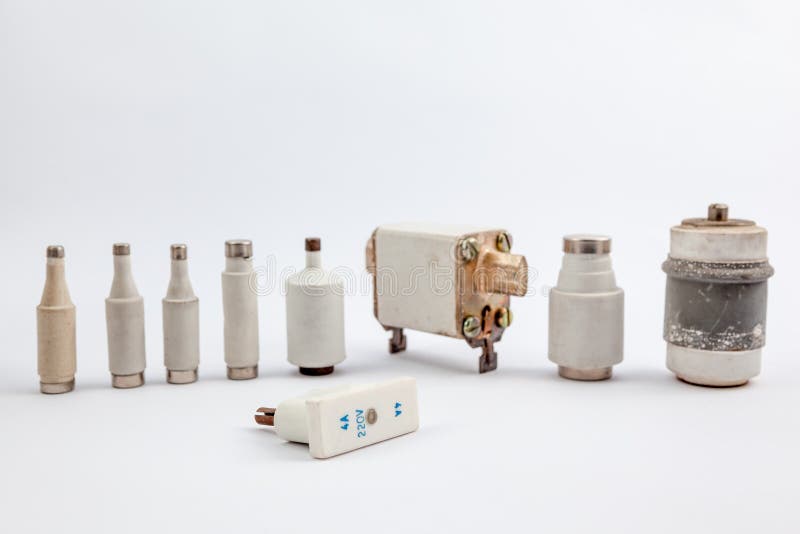 Several old fuse stock photo. Image of electricity, equipment - 72796652