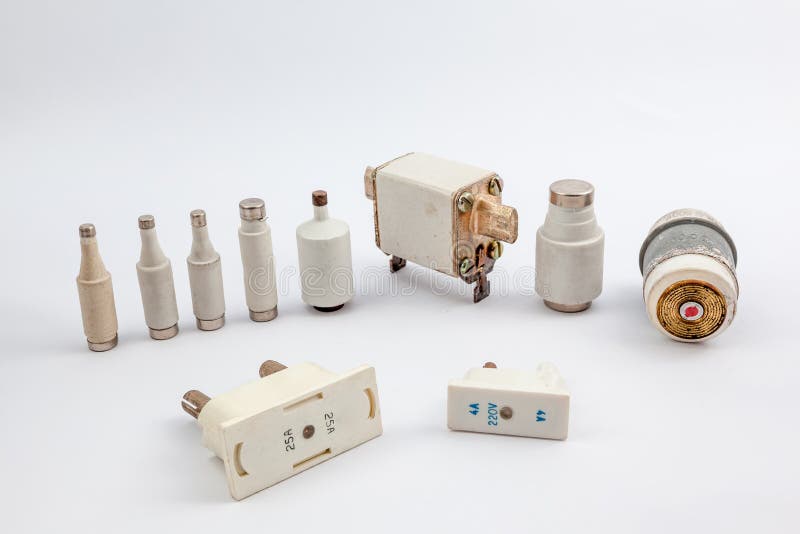 Several old fuse stock photo. Image of electricity, equipment - 72796652