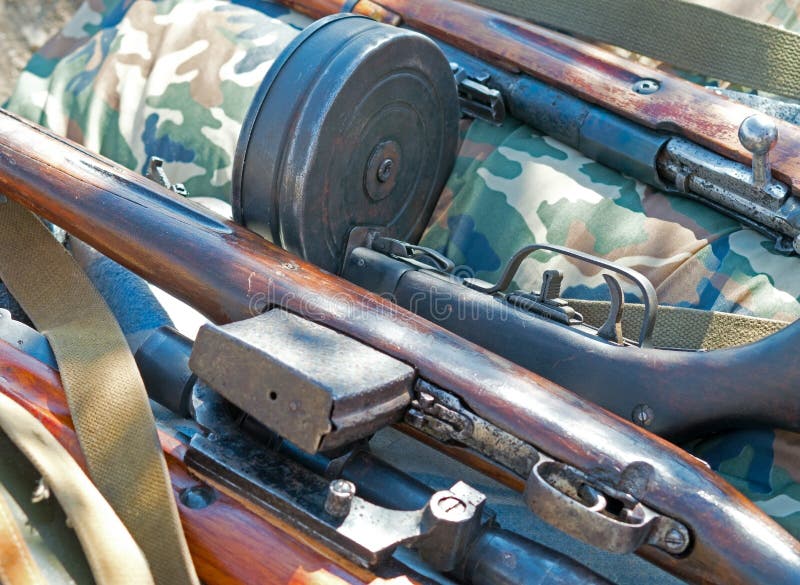 Several old rifle stock photo. Image of side, army, marines - 80855806