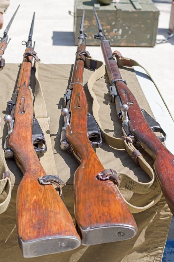 Several old rifle stock image. Image of scope, sniper - 100420995