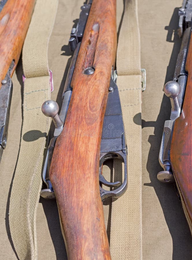 Several old rifle stock photo. Image of ammunition, marines - 118785326