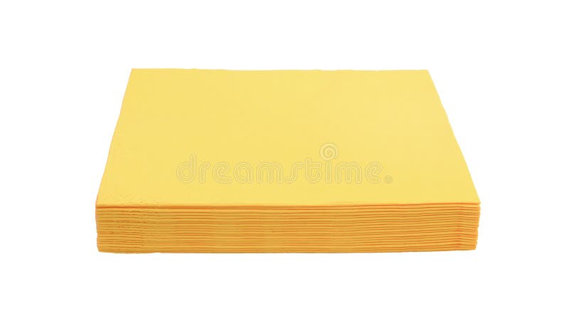 Several Paper Table Napkins Isolated on White Stock Photo - Image of ...