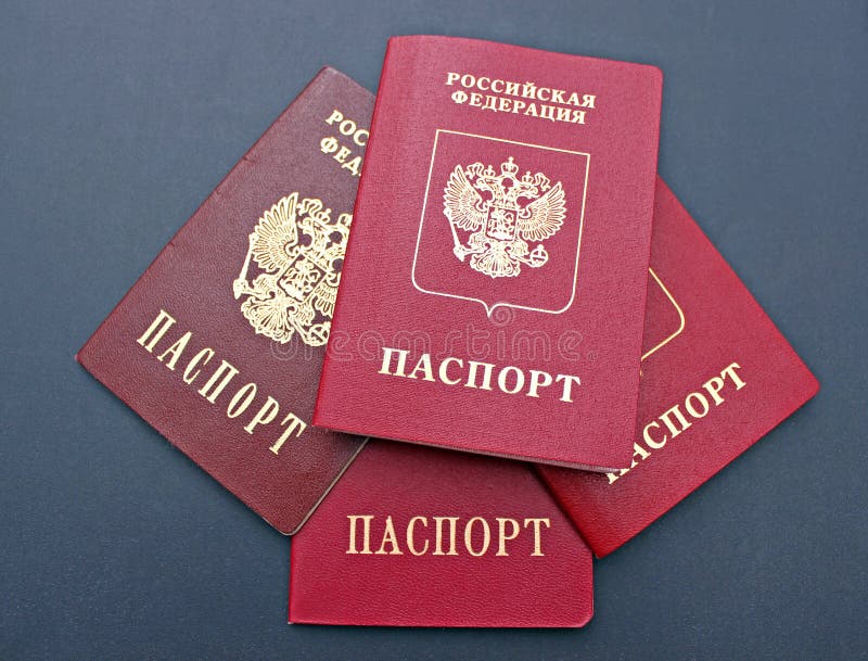 Passports Of Russian Federation Stock Image Image Of Biometrics