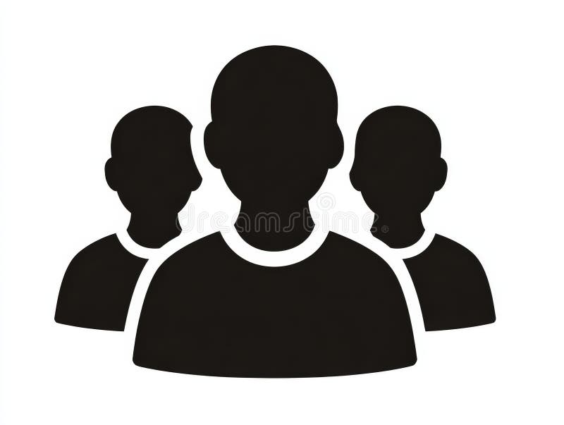 Several People are Standing Together Against a Clean White Background ...