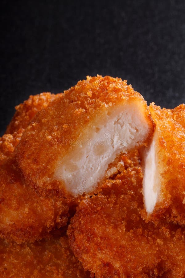 Several Pieces of Chicken Nuggets Stock Image - Image of croquette ...