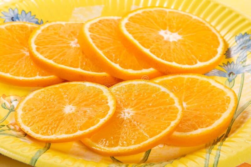 Several pieces of orange stock photo. Image of fresh, slices - 7689060