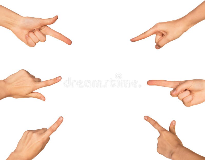 Pointing hands stock image. Image of interdigital, digit - 26162983