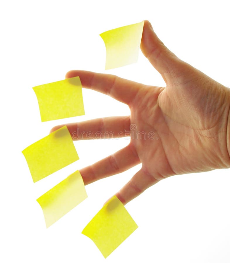 Posticks and Stuck White Background Stock Photo - Image of annotations ...