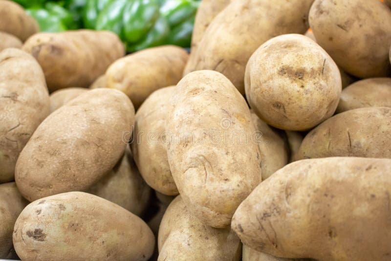 Several Potatoes at the Grocery Stock Photo - Image of seeds, organized ...