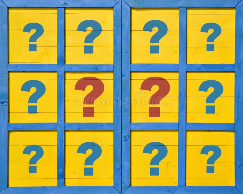 Several question marks stock photo. Image of grid, eliminate - 100558576