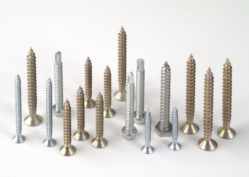 Several screws stock image. Image of group, objects, nickel - 8168829