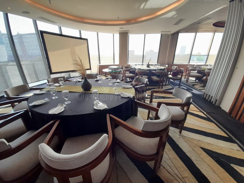 Several Set of Tables in Meeting Room Stock Image - Image of furniture ...