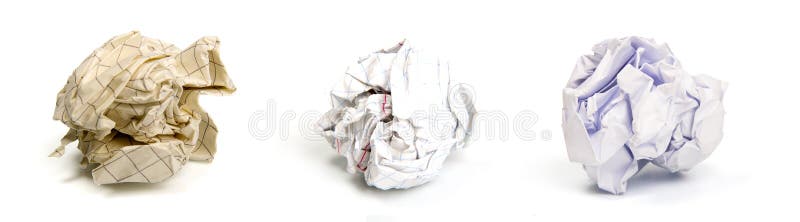 Crumpled discarded paper stock image. Image of grunge - 189903069