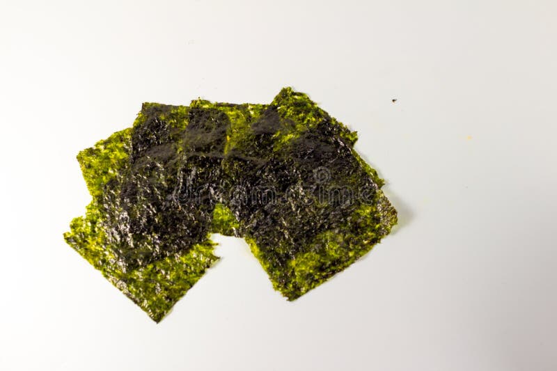 Several Sheets of Dried Nori Seaweed Stock Photo - Image of vegan ...