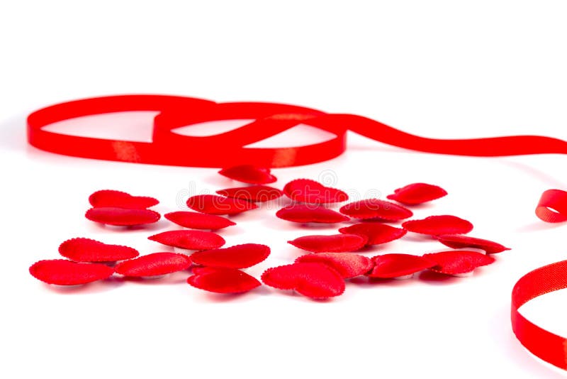 Several Small Red Hearts Tissue Stock Image - Image of party, sign ...