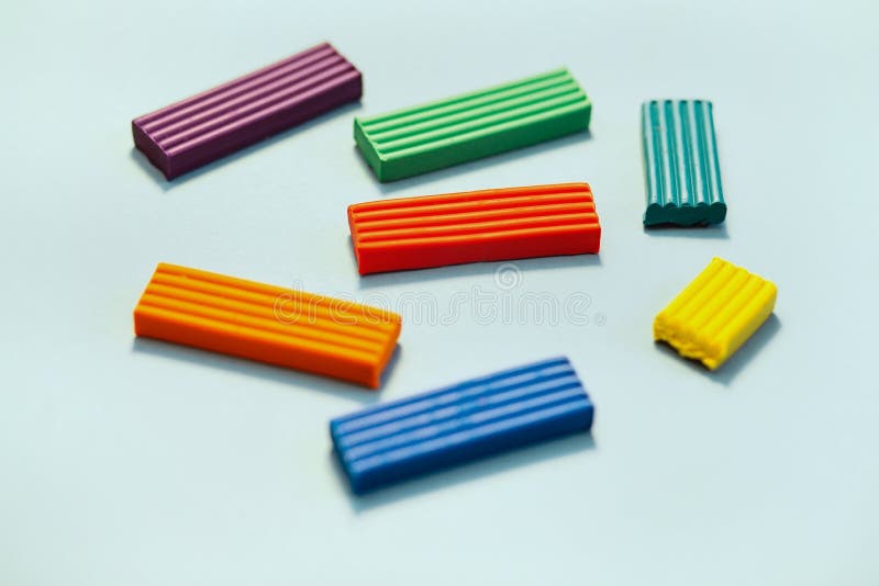 Several Sticks Colored Plasticine Stock Photos - Free & Royalty-Free ...