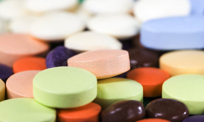 Different Colors of Tablets Stock Image - Image of pain, health: 223276303