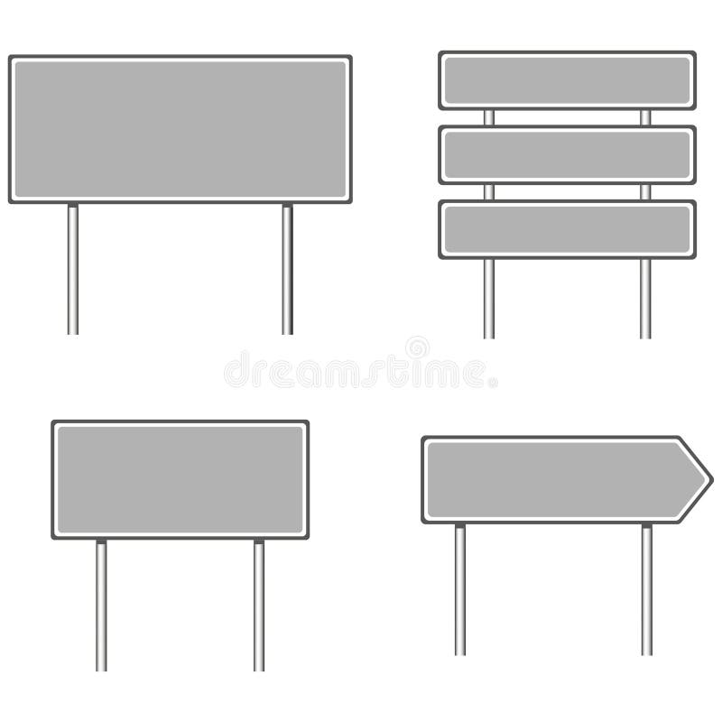 Empty Rectangle Road Signs Stock Illustrations – 102 Empty Rectangle ...
