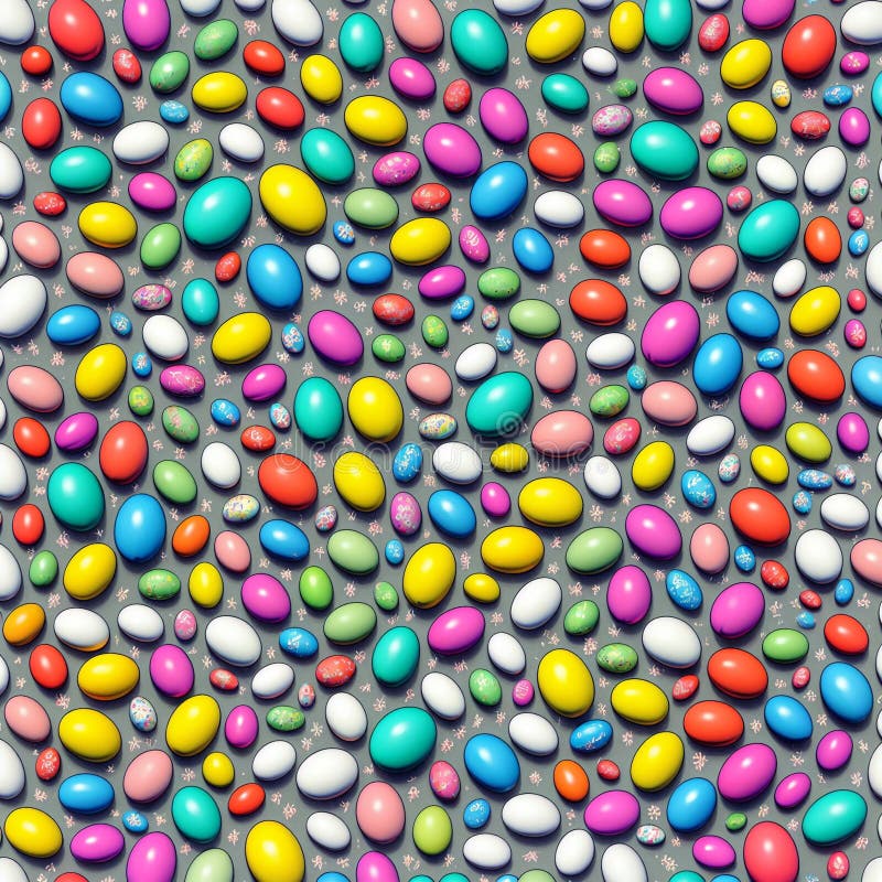 Several Units of Easter Eggs with Random Colors Stock Illustration ... Several Units of Easter Eggs with Random Colors Stock Illustration ...
