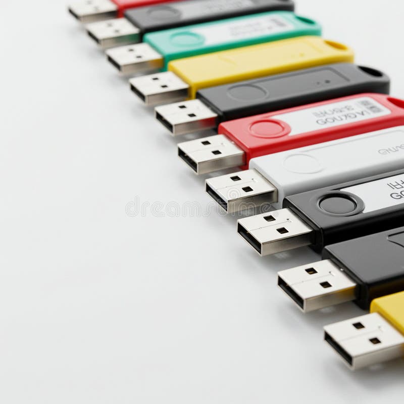 Flash drives stock illustration. Illustration of disk - 66502352