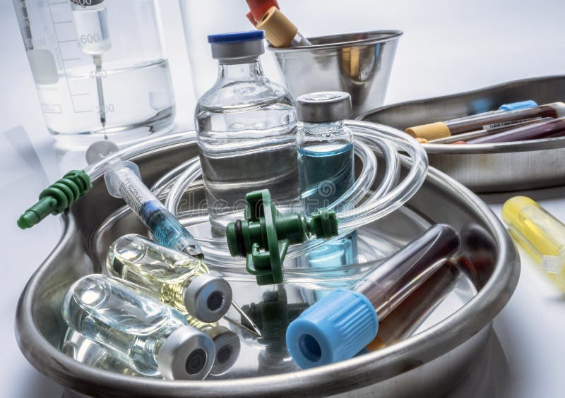 Vials of Blood for the Lab stock image. Image of medicine - 4159149