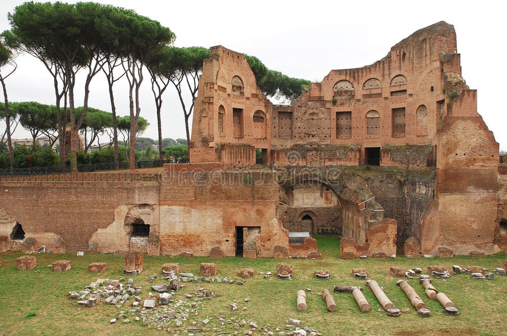 Severan Complex on Palatine Hill Stock Photo - Image of roman, italy ...