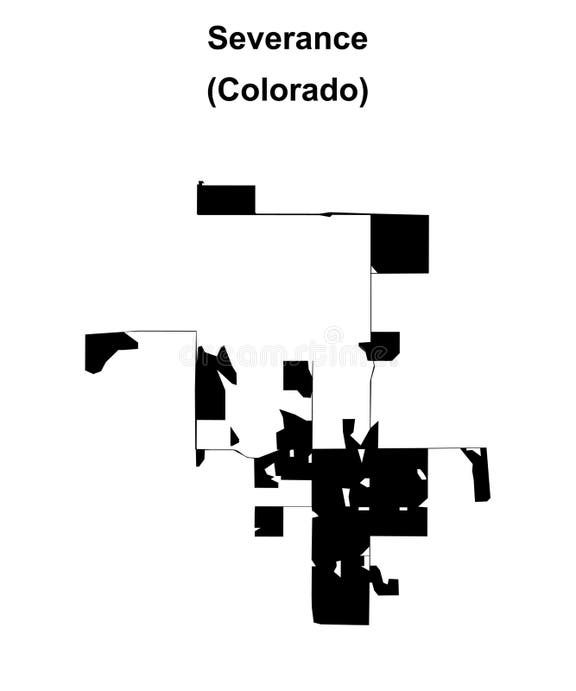 Severance outline map stock vector. Illustration of territory - 357246581