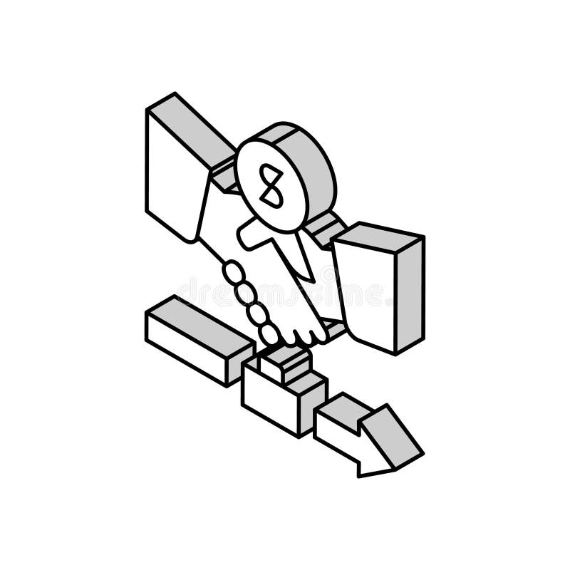 Severance Pay Allowance Isometric Icon Vector Illustration Stock Vector ...