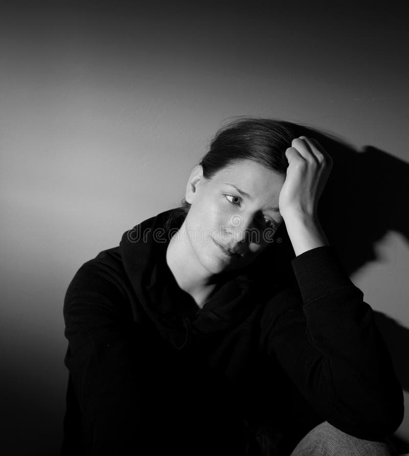 Severe depression stock image. Image of pain, concept - 13398343