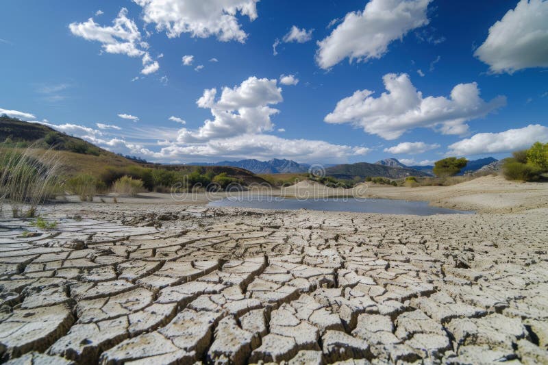 Severe Drought Impact on Landscape, Highlighting Urgent Water Crisis ...
