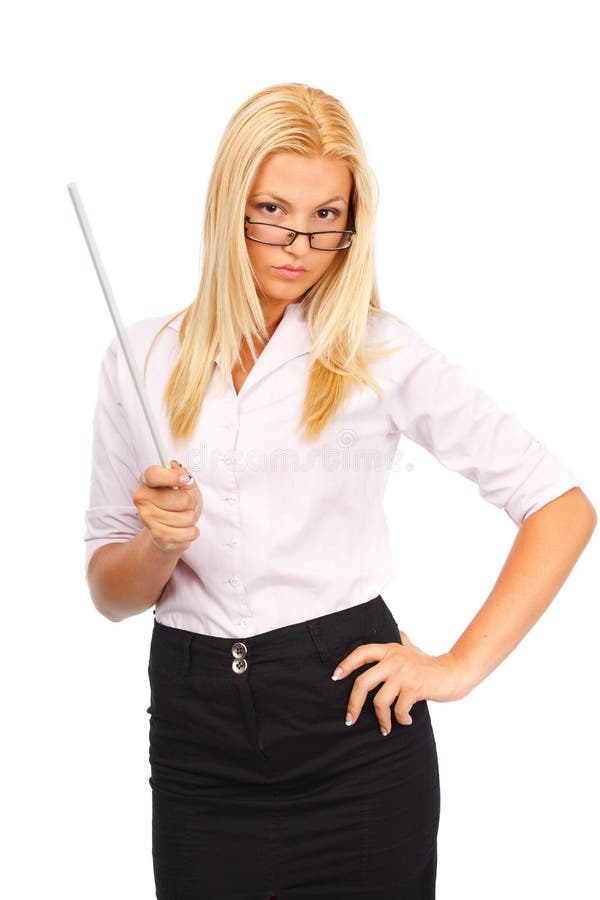 Teacher is Holding a Pointer on Grey Stock Photo - Image of college ... Teacher is Holding a Pointer on Grey Stock Photo - Image of college ...