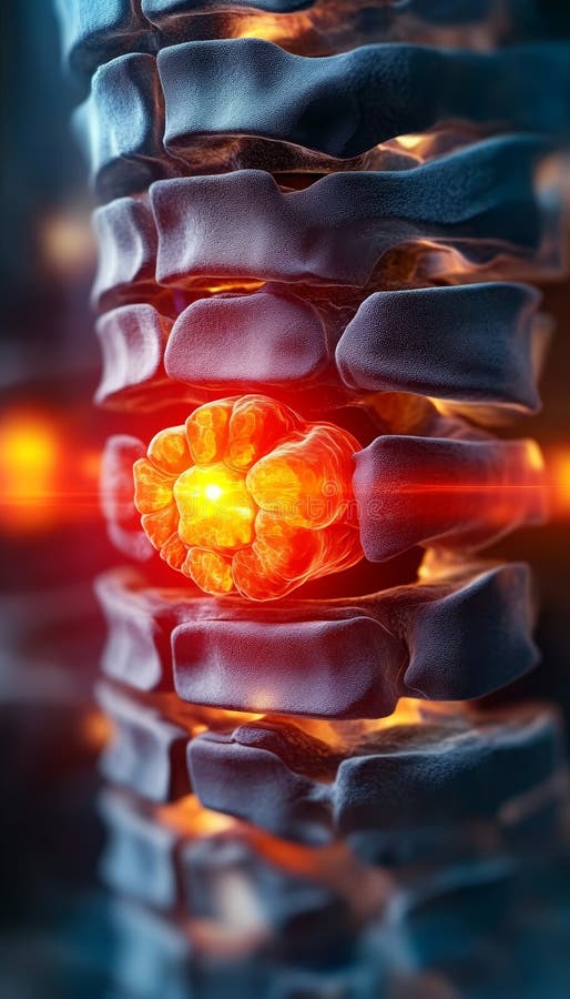 Severe Spinal Disc Degeneration X-ray Detailing Reduced Disc Height ...