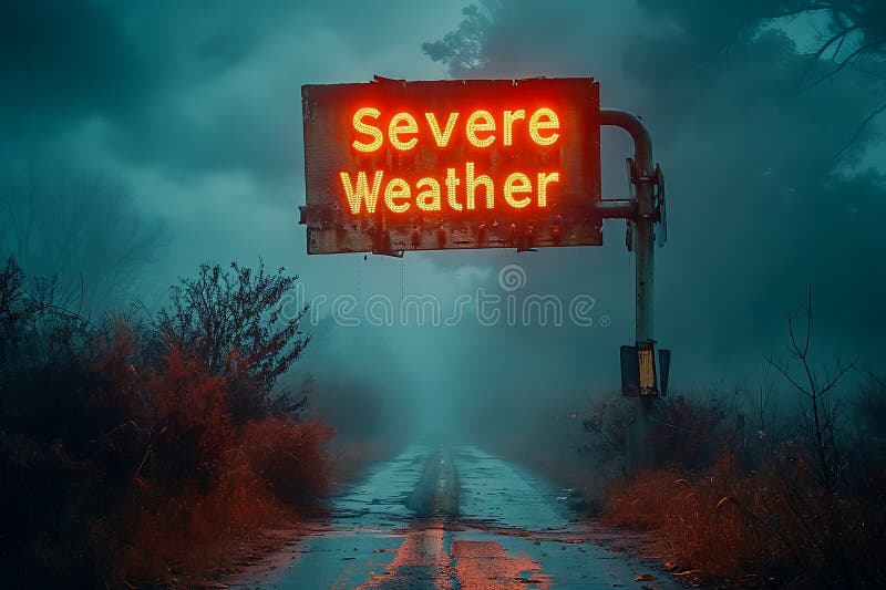 Severe Weather information stock illustration. Illustration of ...