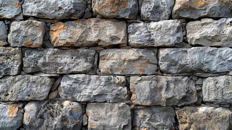 Severe Weathered Stone Wall Texture in an Old Building Facade Stock ...