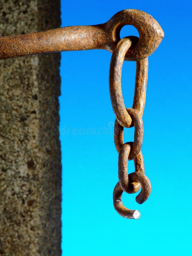 Severed Chain stock photo. Image of releasing, loose, breaking - 5401206