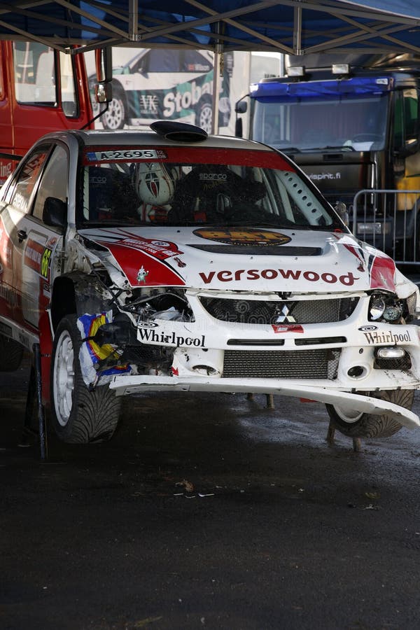 Severely Damaged Rally editorial photography. Image of vehicle - 7391827