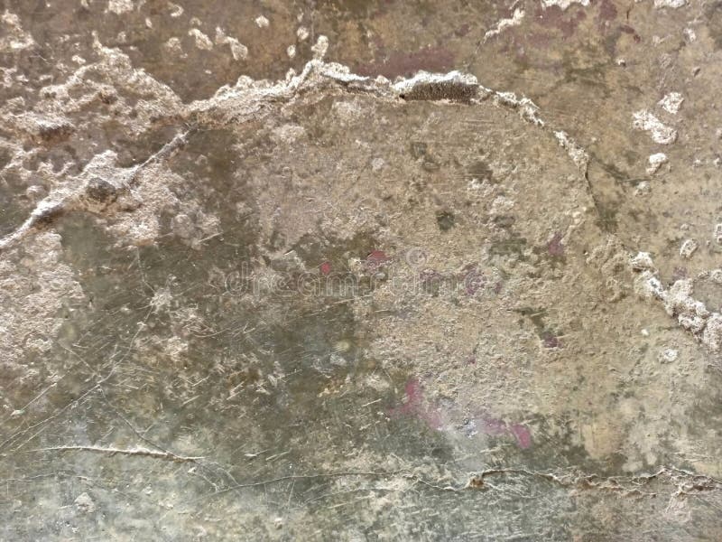 Severely Deteriorated Concrete Surface with Flaking and Stains Stock ...