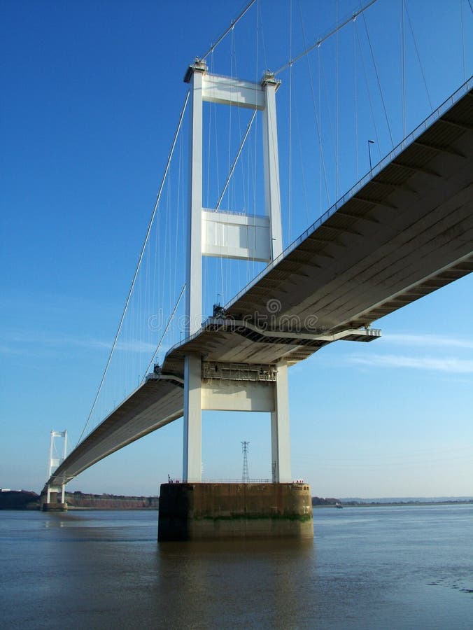 The Severn Bridge stock image. Image of estuary, architecture - 701161