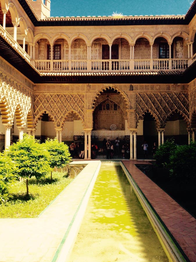 Sevilla Alhambra stock image. Image of night, medieval - 101277347