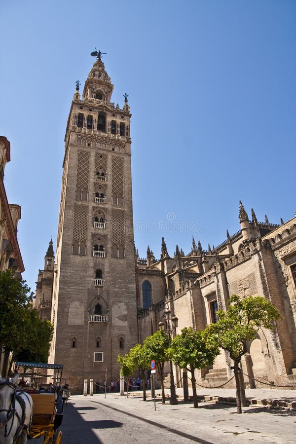 Sevilla Cathedral stock photo. Image of trees, famous - 22368180