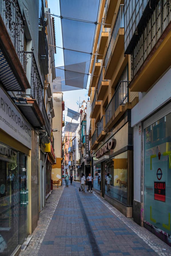 Sevilla downtown in spain editorial stock image. Image of outdoor ...