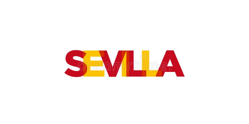 Sevilla in the Spain Emblem. the Design Features a Geometric Style ...