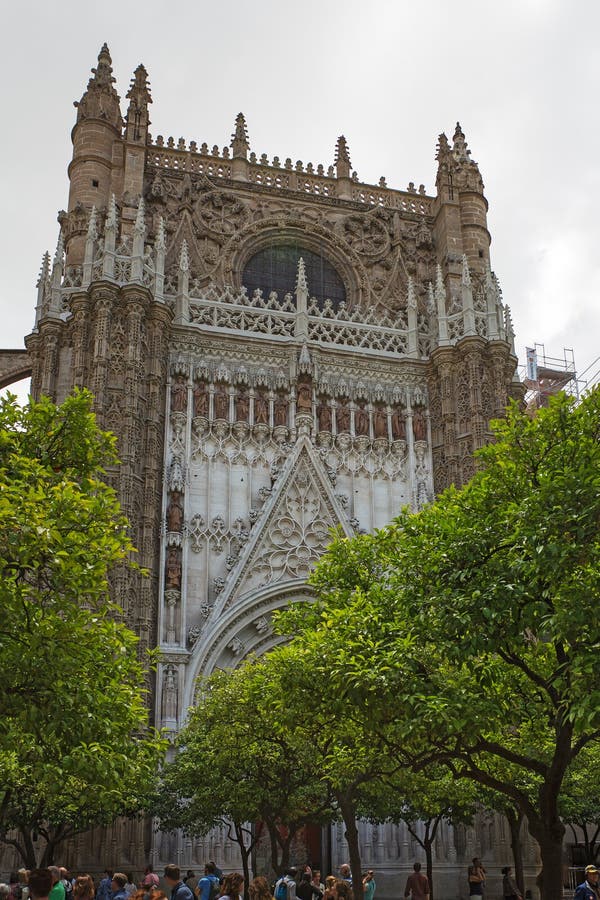 Seville Cathedral Gates, Spain Editorial Image - Image of seville ...