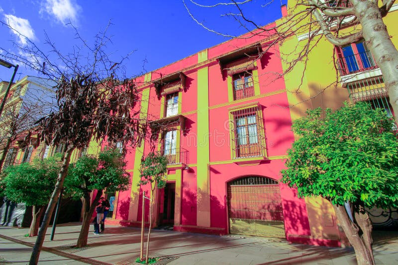Beautiful View of a Typical Building in Seville Spain Stock Image ...