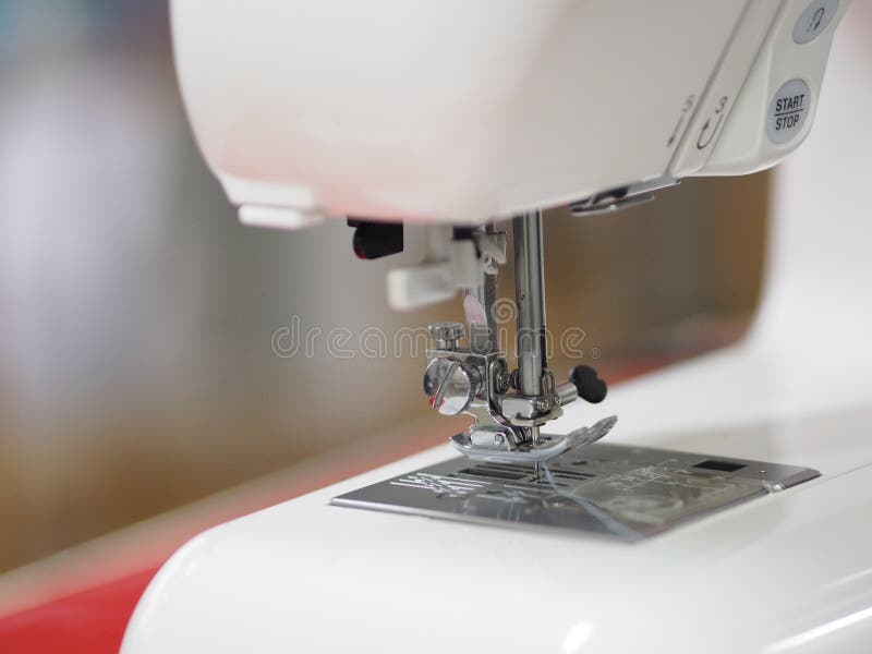 Sew Machine Work at Home Made DIY Stock Photo - Image of thread ...