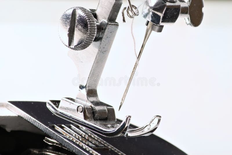 Sew Machine Yarn and Needle Work Tool Stock Image - Image of sharp ...