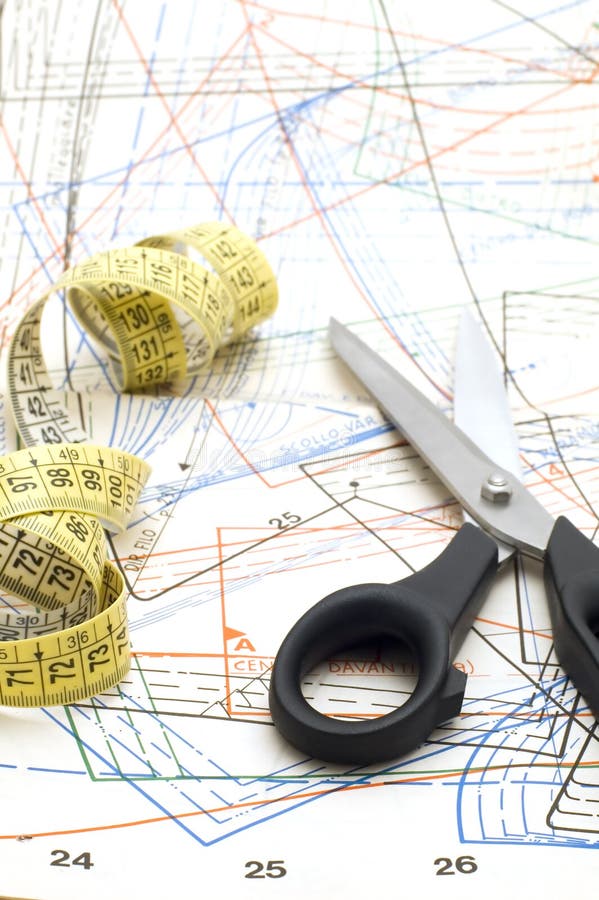 Sew tool with pattern stock image. Image of thread, cloth - 4184529