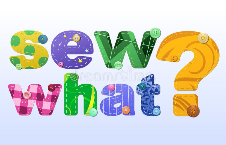 Sew Font Stock Illustrations – 1,069 Sew Font Stock Illustrations ...