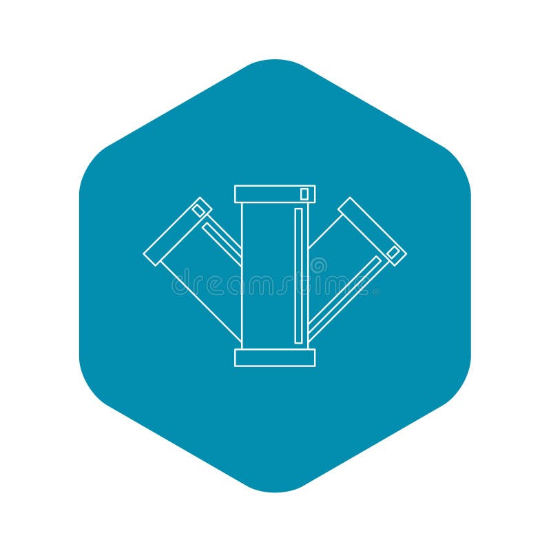 Sewage Pipe Icon, Outline Style Stock Vector - Illustration of line ...