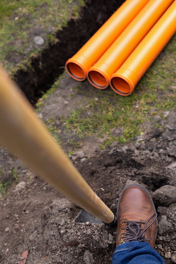 Sewage pipe stock image. Image of flowing, drainage - 213297983